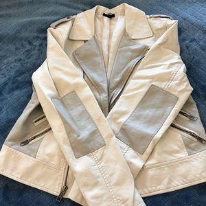 Apt. 9 | Jackets & Coats | Cream Faux Moto Jacket | Poshmark